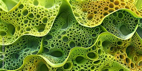 Orchid Leaf Epidermis Close Up View Of Orchid Leaf Epidermal Cells