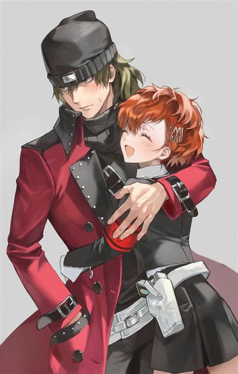 Shiomi Kotone And Aragaki Shinjirou Persona And 2 More Drawn By Gb