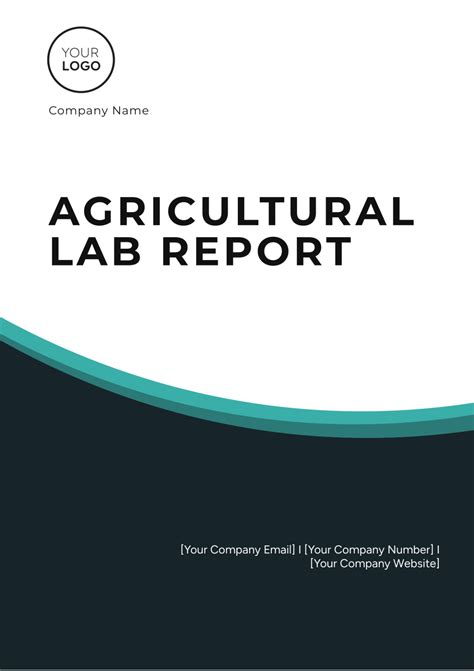 Free Agricultural Lab Report Template To Edit Online