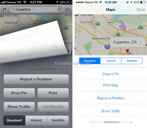 IOS 7 Vs IOS 6 Side By Side Visual Comparison IMAGES Redmond Pie