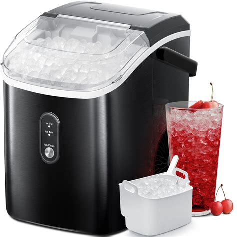 Free Shipping Auseo Nugget Ice Maker Countertop With Soft Chewable Pellet Ice 35lbs 24h Self