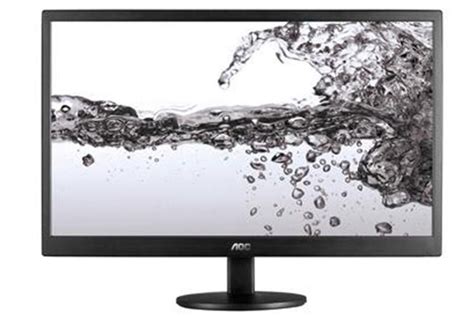 AOC Monitor LED E2270SWN 21 5 Inci Hitam Hitam