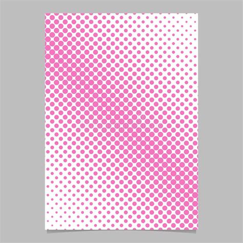 Halftone Circle Pattern Background Brochure Template With Diagonal Dots Stock Vector