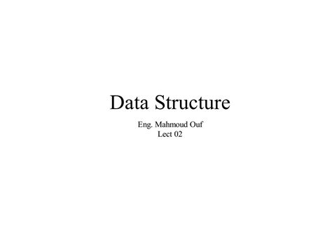 Solution Data Structure Lect 02 Studypool