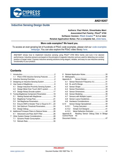 Inductive Sensing Design Guide Pdf Inductor Inductance