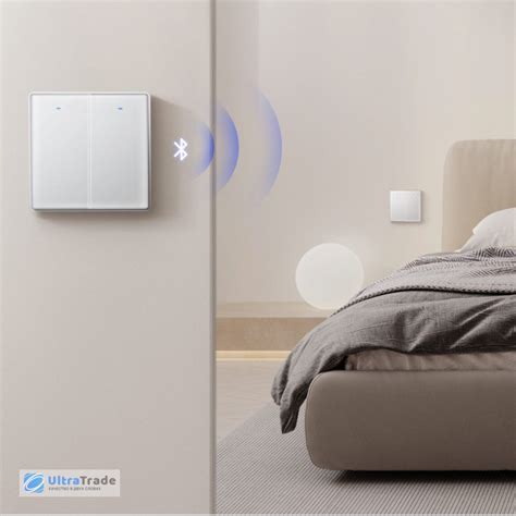 Умный выключатель двухклавишный Xiaomi Linptech Glass Panel Smart ...
