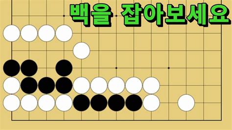 바둑 묘수 사활 강태공의 묘수가 있습니다 백을 잡아보세요 Youtube