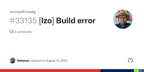 Lzo Build Error · Issue 33135 · Microsoftvcpkg · Github