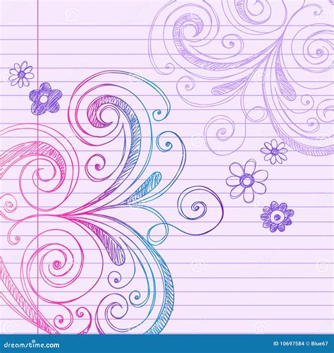 Notebook Paper Doodles Background At Sherlyn Weyer Blog