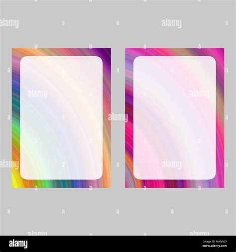 Colorful Computer Generated Art Frame Set Stock Vector Image Art Alamy