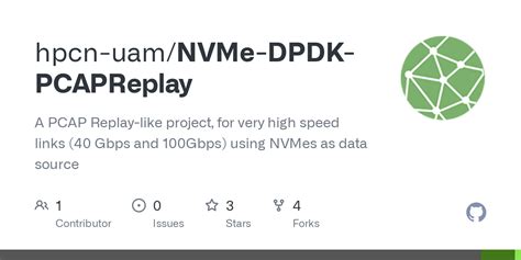 Github Hpcn Uamnvme Dpdk Pcapreplay A Pcap Replay Like Project For Very High Speed Links