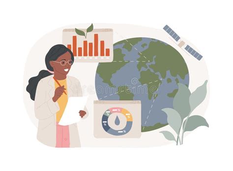 Environment Data Analytics Isolated Concept Vector Illustration Stock