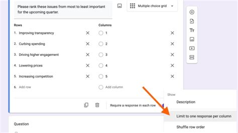 How To Add Ranked Choices In Questions In Google Forms The Jotform Blog