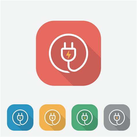 Electric Plug Sign Icon Power Energy Symbol Plug Curve Icon Illustration 15271902 Vector Art