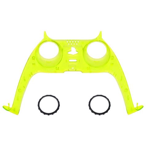 Extremerate Clear Lime Green Decorative Trim Shell Compatible With Ps5