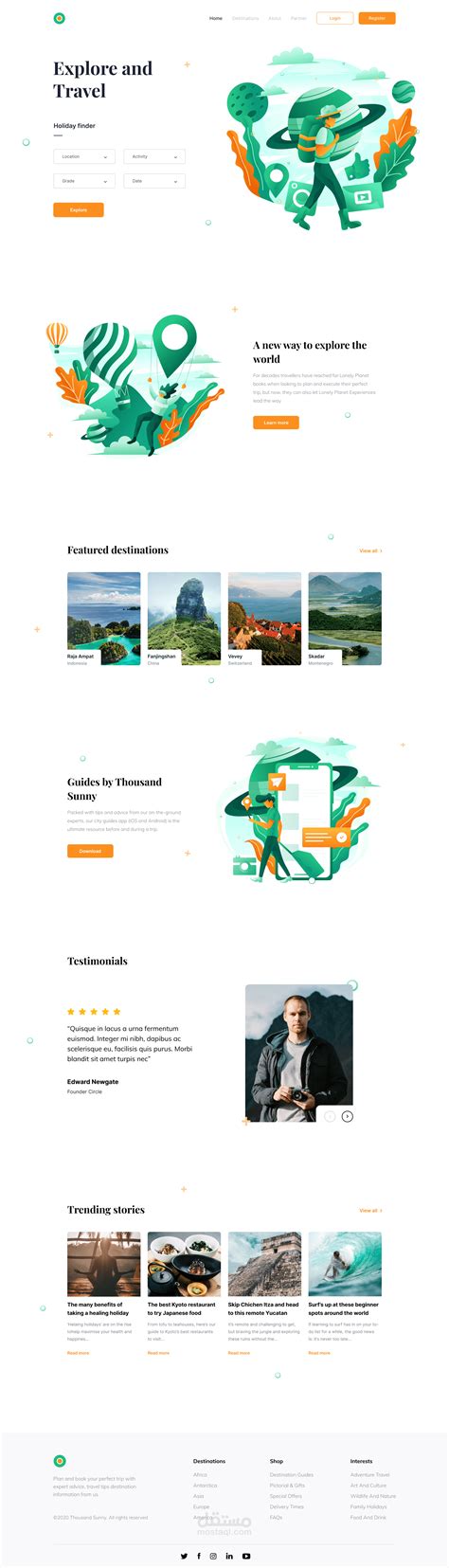 Figma To Html Css Js مستقل