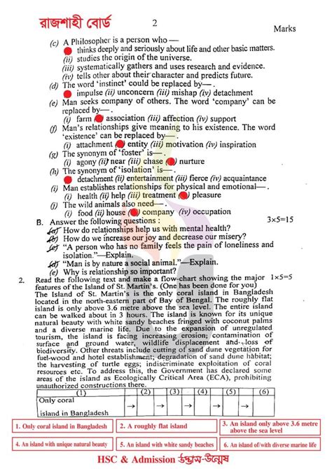 Hsc English St Paper Question Solution Admissionwar Com