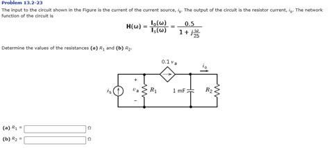 Solved Problem132 23 The Input To The Circuit Shown In The Figure Is
