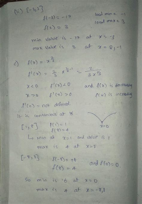 Solved Answer All Please 1 Find The Maximum And Minimum Values Of Course Hero