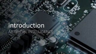Intro Artificial Intelligence PPT