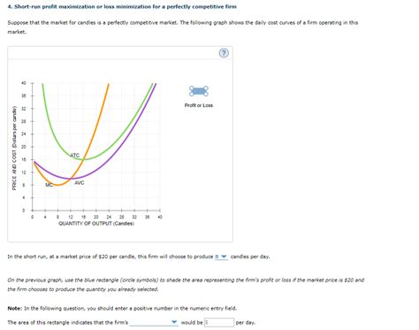 Solved 4 Short Run Profit Maximization Or Loss Minimization