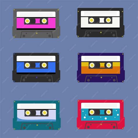 Premium Vector Cassette Set