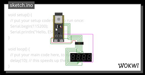 4digits Wokwi Esp32 Stm32 Arduino Simulator