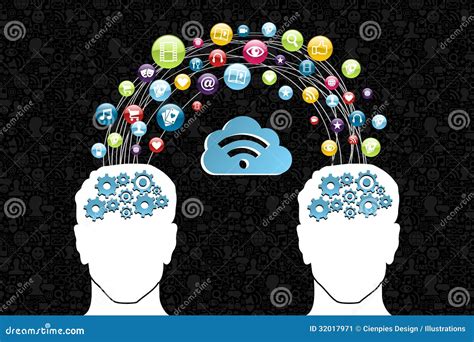 Cloud Computing Network Concept Stock Vector Illustration Of Contact Concept 32017971