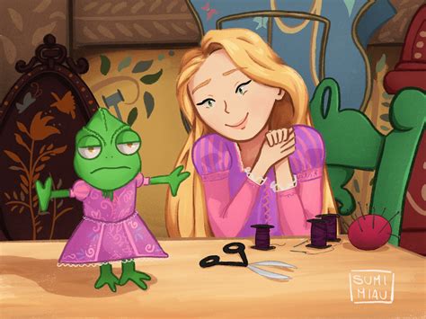 Tangled Rapunzel And Pascal On Behance