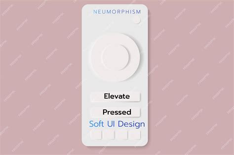 Premium Vector Neumorphism Ui Design Element Set Simple Trendy