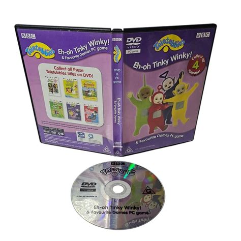 Teletubbies Tinky Winky Dvd And Favourite Games Pc Game Region 4 Pal Bbc