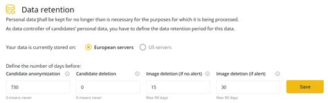 configure data protection coderpad screen docs