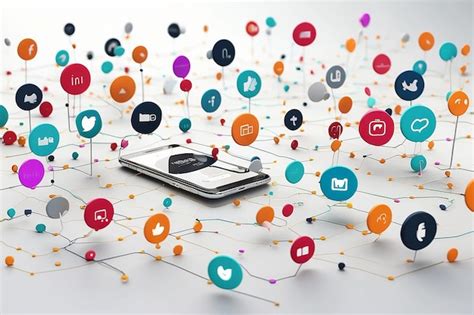 Premium Photo Animation Of Multiple Mobile Application Icons