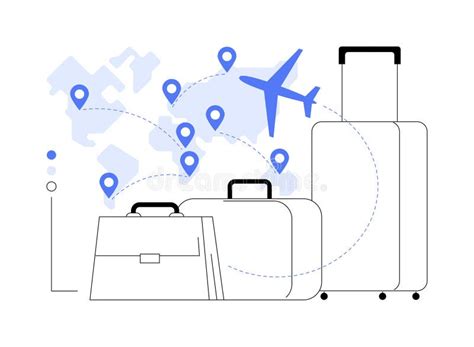 иллюстрация абстрактных концепций миграционных перемещений Иллюстрация вектора иллюстрации