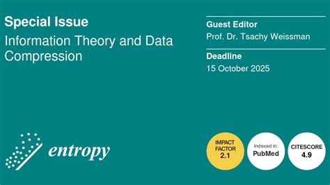 The New Special Issue Information Theory And Data Compression Is Open