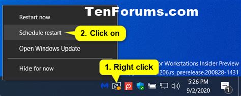 Schedule Restart Time For Windows Update In Windows Tutorials