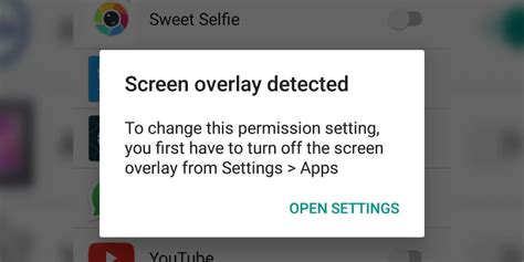 Screen Overlay Detected
