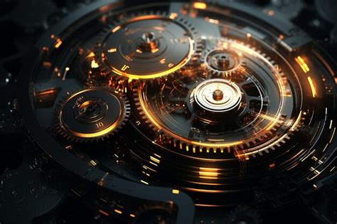 Premium Photo Abstract Representation Of Gears Interlocking Generative Ai