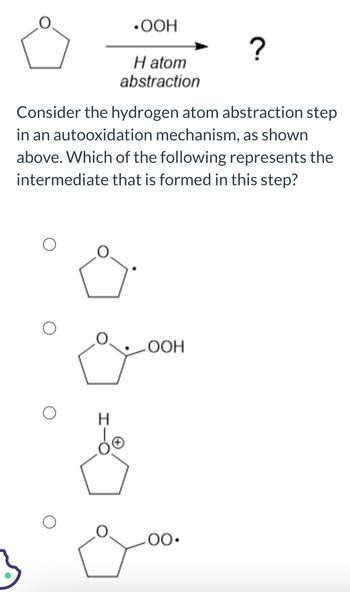 Answered •ooh H Atom Abstraction Consider The Hydrogen Atom