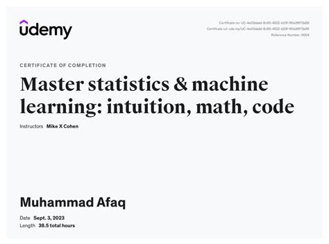 Muhammad Afaq On Linkedin Udemy Course Completion Certificate