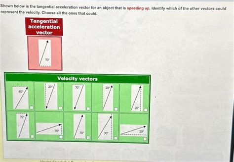 solved shown below is the radial acceleration vector for an