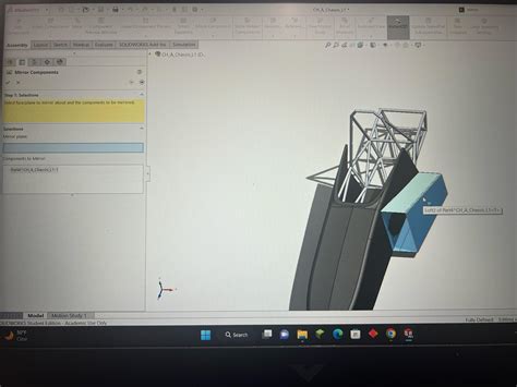 Why Cant I Select A Mirror Plane R SolidWorks