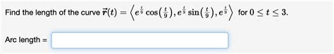 Solved Find The Length Of The Curve Chegg