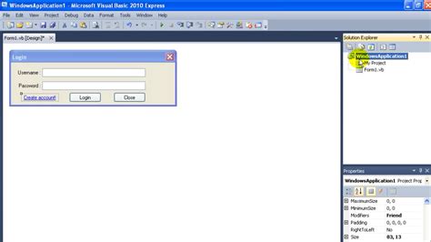 Membuat Form Login Di Visual Basic 2010 Jawa Timur Coding Center