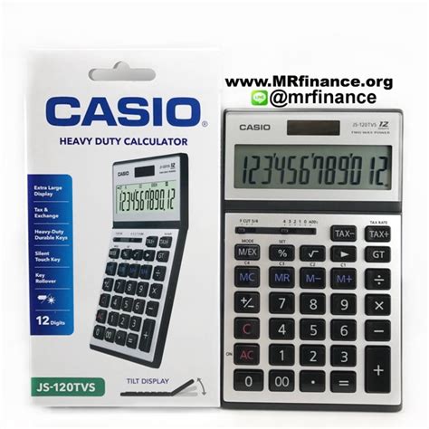 Casio Js 120tvs Sr เครื่องคิดเลขตั้งโต๊ะคาสิโอ ของใหม่ของแท้ Shopee Thailand
