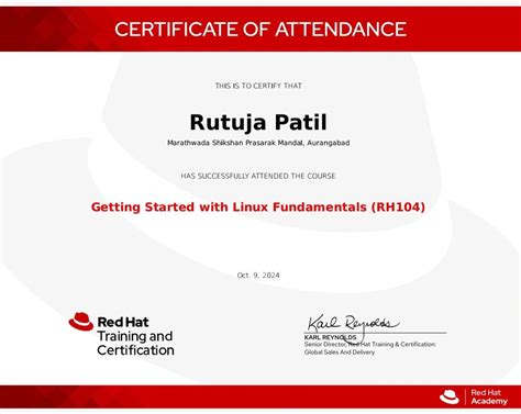 rutuja patil on linkedin redhat linux redhatcertification
