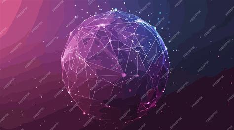 3d Vector Digital Wireframe Spherical Object For Creative Designs Premium Ai Generated Vector