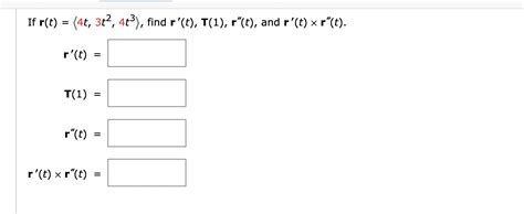 Solved If R T T T T Find R T T R T And Chegg Com