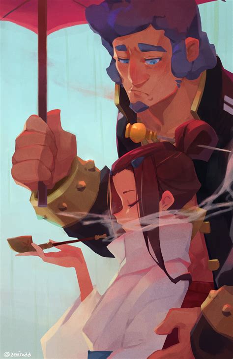 Snow And V Katana Zero Drawn By Zeni Danbooru