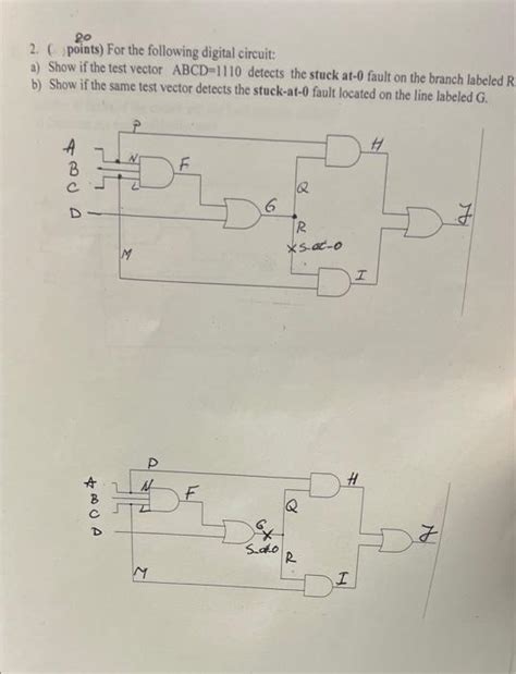 Solved Points For The Following Digital Circuit A Chegg